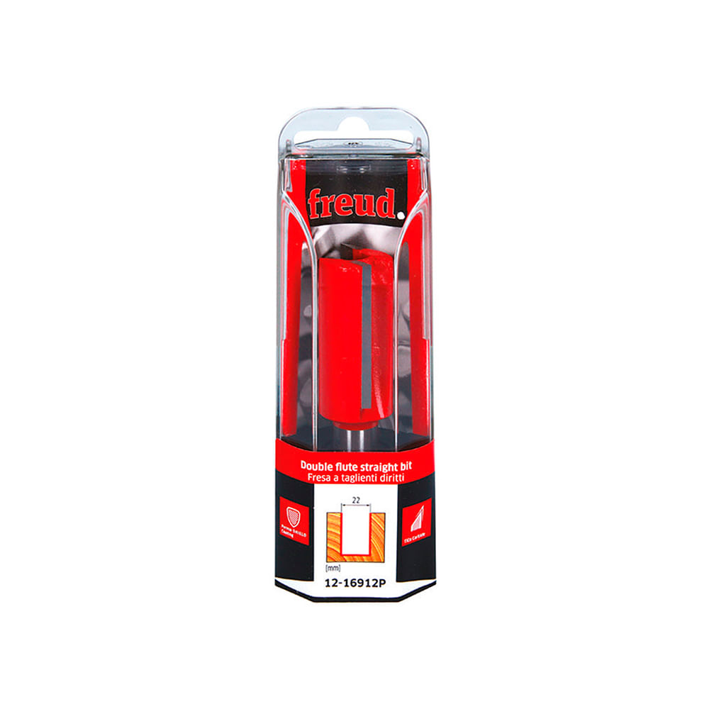 Fresa Reta 12-16912P Ø 22,0mm, Altura de Corte 38,1mm Freud - varotti